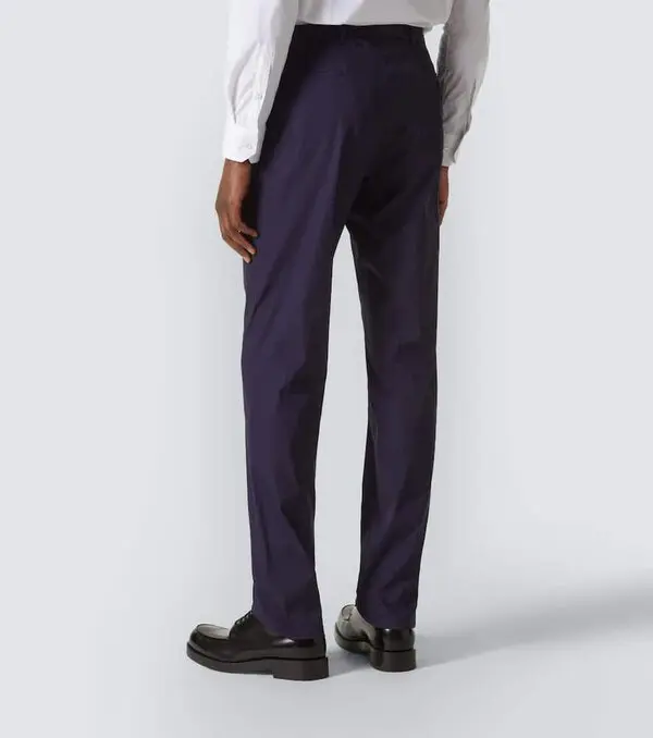 Prada Cotton-blend Poplin Straight Trousers