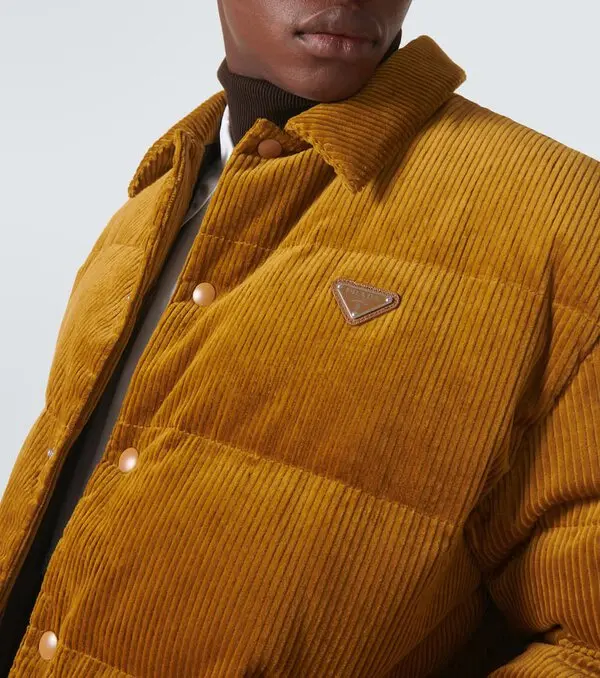 Prada Cotton Corduroy Puffer Jacket