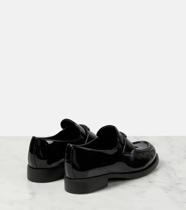 Prada Patent Leather Loafers - Black