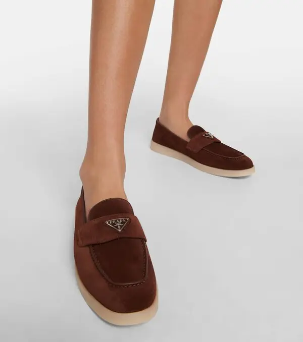$1,050 Prada St. Tropez Suede Loafers Cognac Brown BNIB UK 9 US 10 Prada Men Saint Tropez Suede Loafers Sz US 11 UK 10 Brown  main image 2