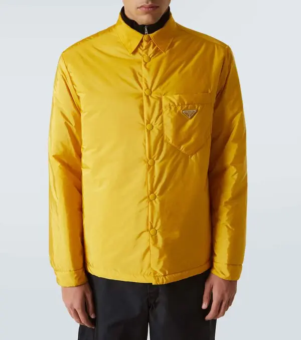 Prada Re-nylon Overshirt - Yellow