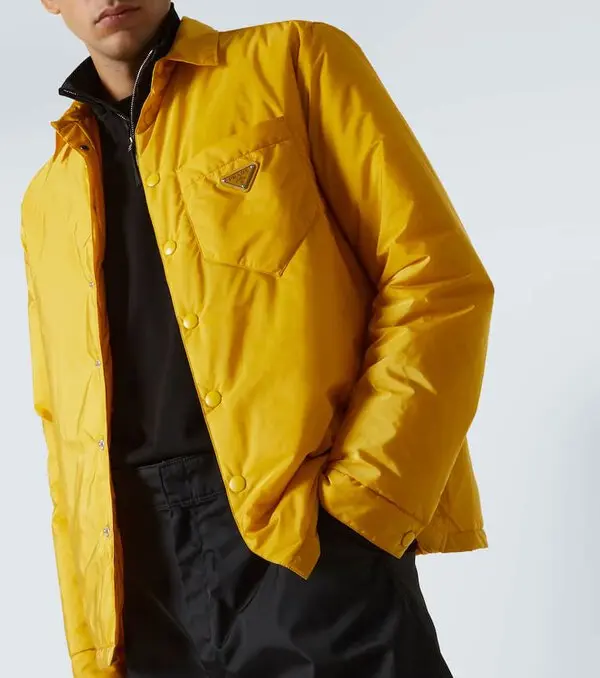 Prada Re-nylon Overshirt - Yellow