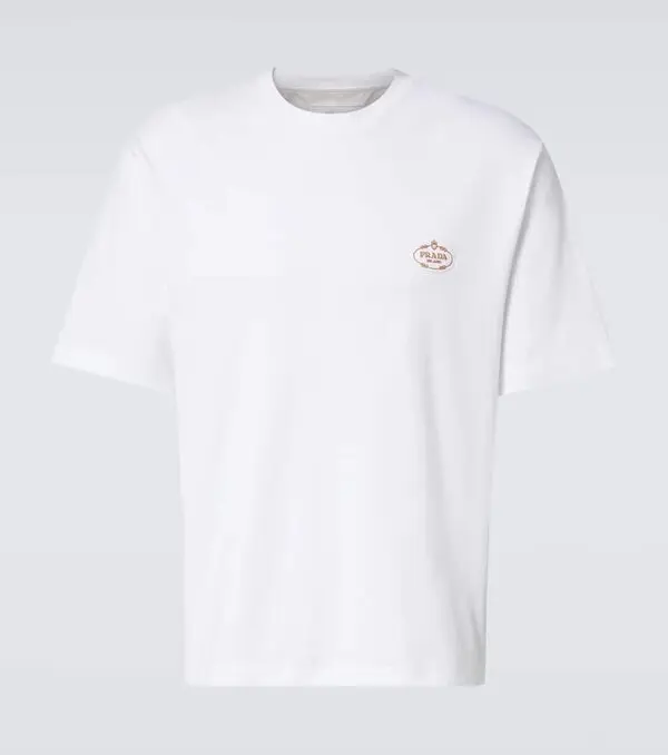Prada Interlock Cotton Jersey T-shirt