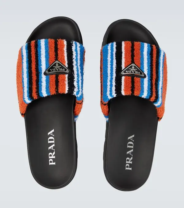 Prada Furry Slides