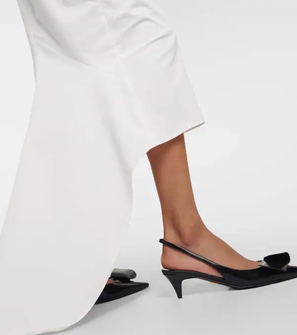 Prada Asymmetric Cotton Midi Skirt