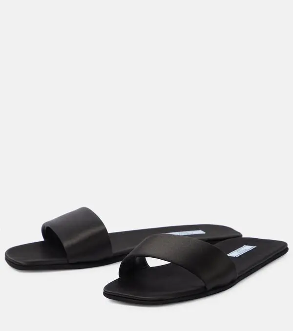 Prada Silk Satin Slides