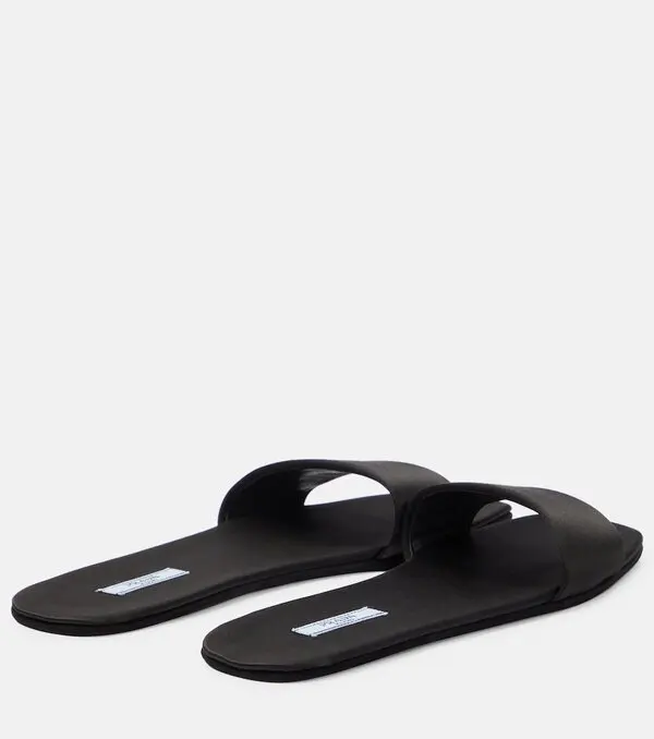 Prada Silk Satin Slides