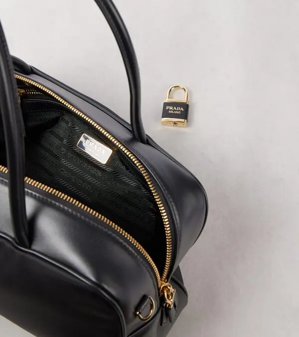 Prada Re-nylon And Leather Shoulder Bag