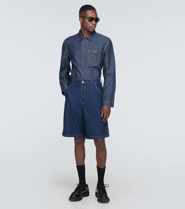 Prada Cotton And Linen Overshirt