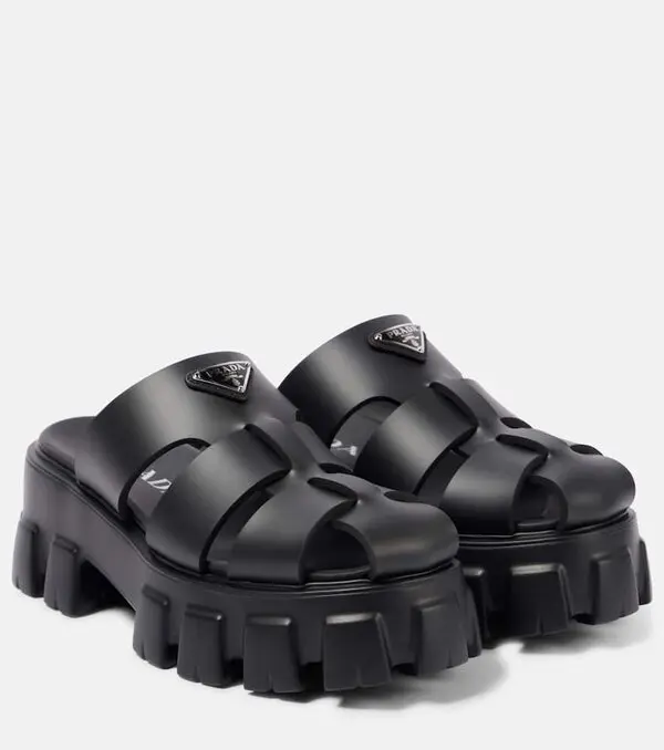 Prada Monolith Platform Sandals