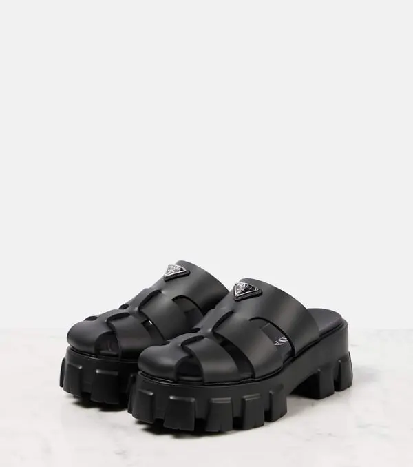 Prada Monolith Platform Sandals