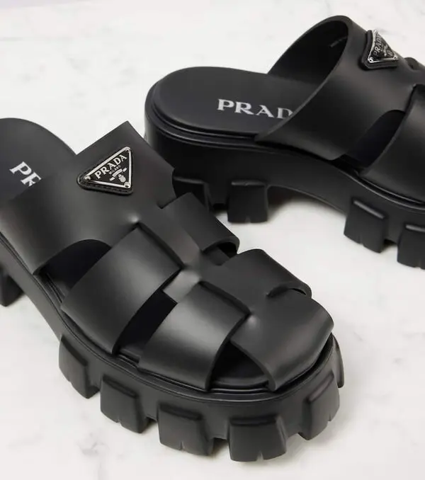 Prada Monolith Platform Sandals