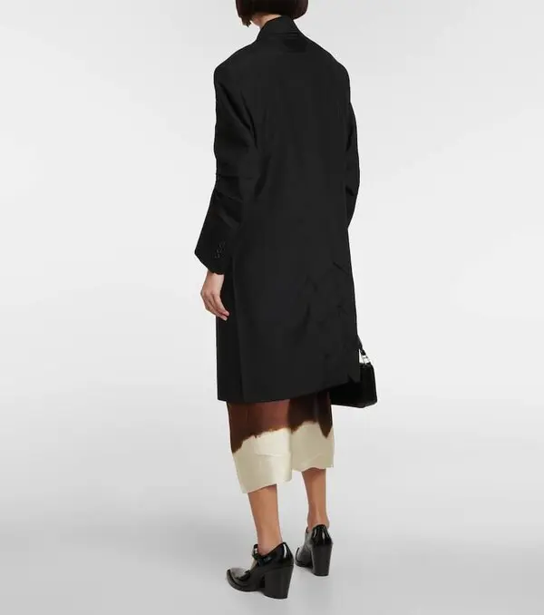 Prada Mohair Coat With Bow Detail