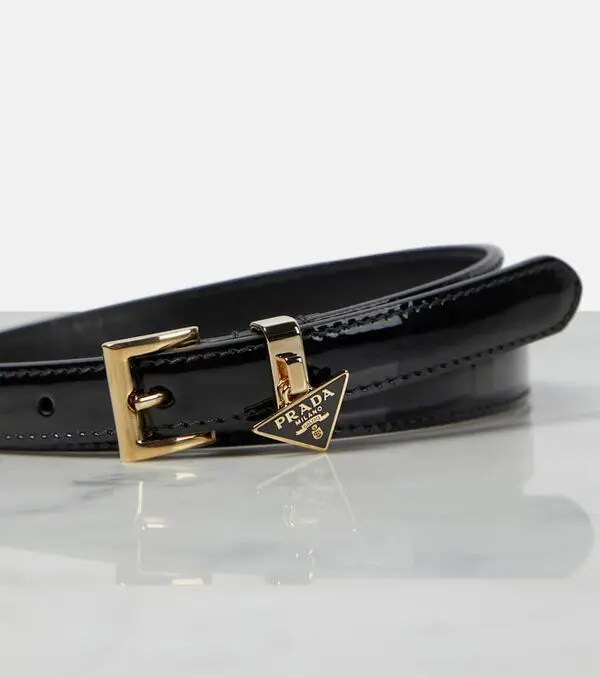 Prada Logo Leather Belt