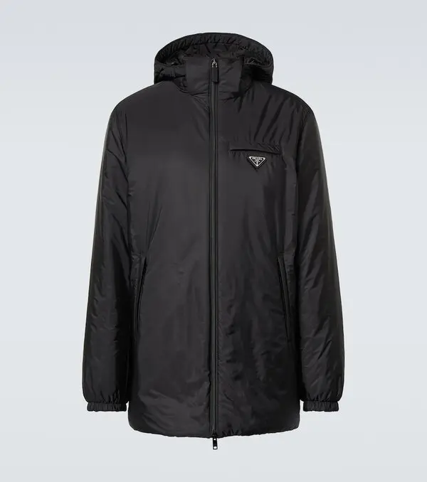 Prada Re-nylon Padded Coat - Black