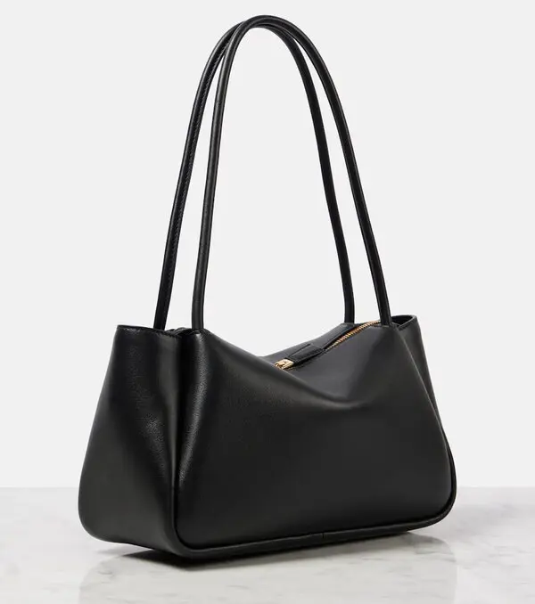Prada Medium Leather Shoulder Bag - Black