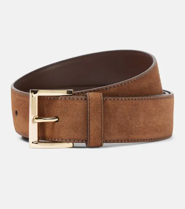 Prada Suede Belt - Brown