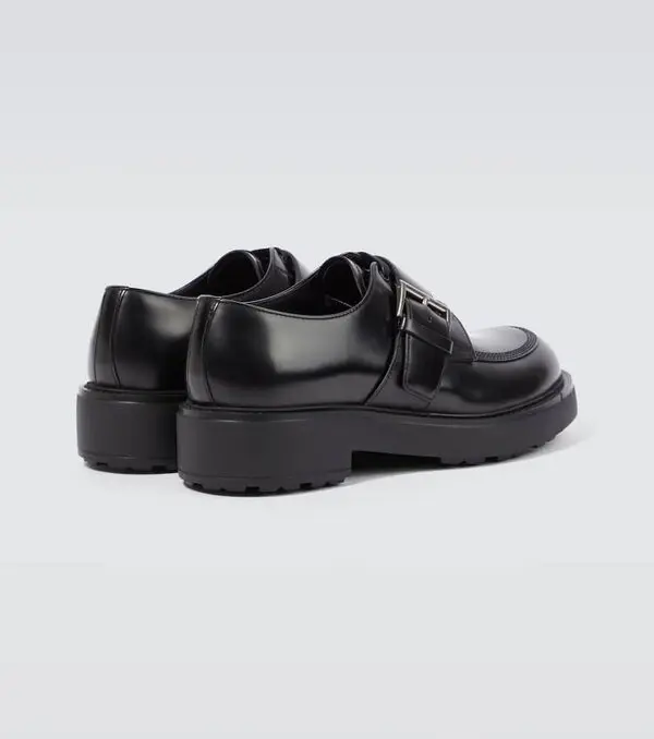Prada Brushed Leather Derbies