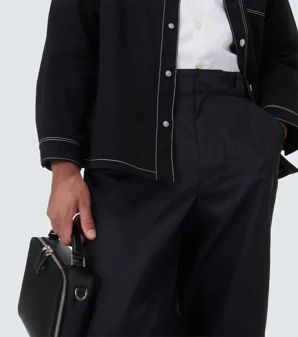 Prada Re-nylon Barrel-leg Pants