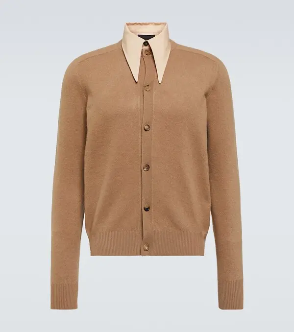 Prada Layered Cashmere Cardigan