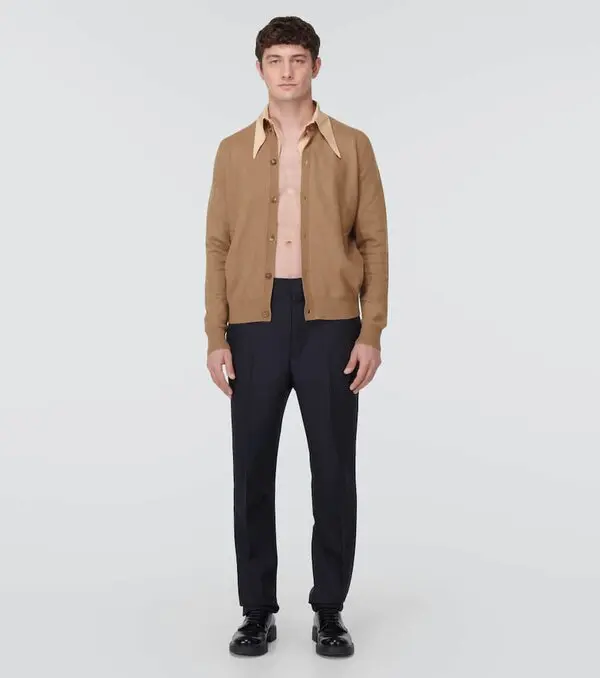 Prada Layered Cashmere Cardigan