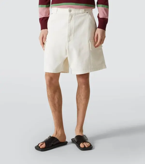 Prada Denim Cargo Shorts