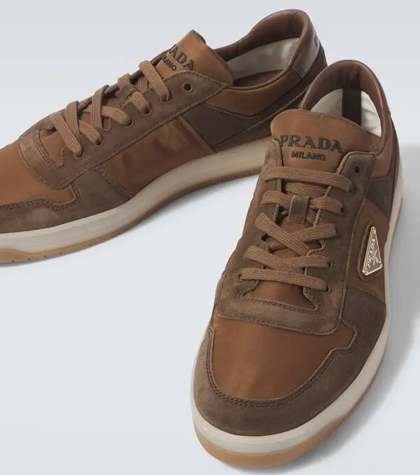 Prada Downtown Sneakers - Brown