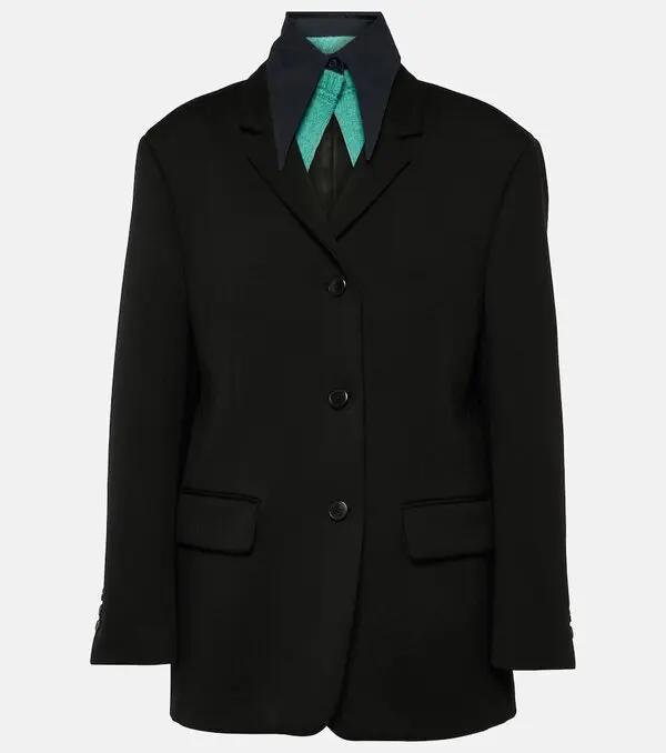 Prada Wool Gabardine Blazer