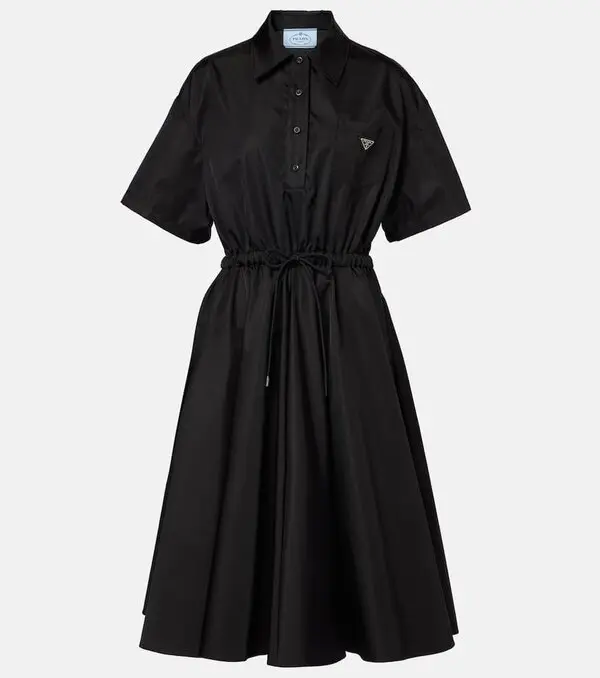 Prada Re-nylon Midi Shirt Dress
