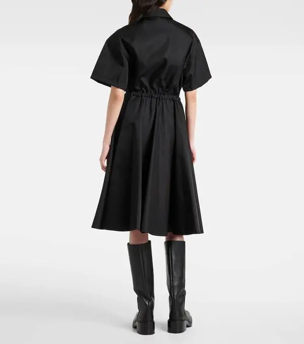 Prada Re-nylon Midi Shirt Dress