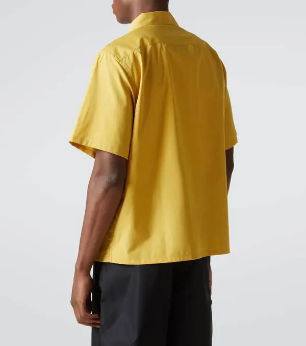 Prada Cotton Poplin Bowling Shirt - Yellow