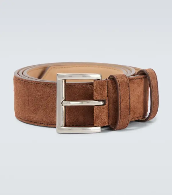 Prada Suede Belt - Brown