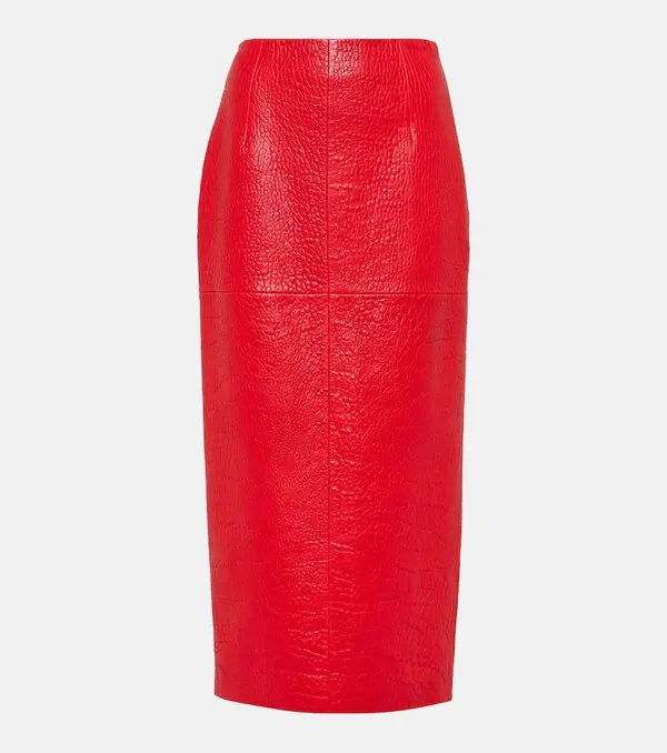 Prada Leather Pencil Skirt