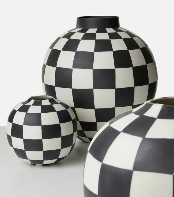 L'Objet Damier Large Vase - Multicoloured