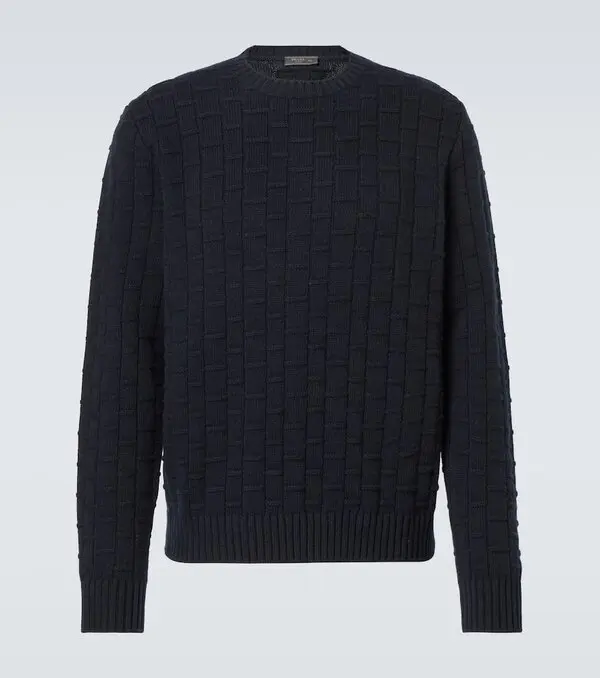 Prada Wool And Cashmere Crewneck Sweater