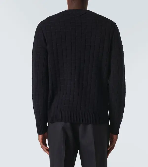 Prada Wool And Cashmere Crewneck Sweater