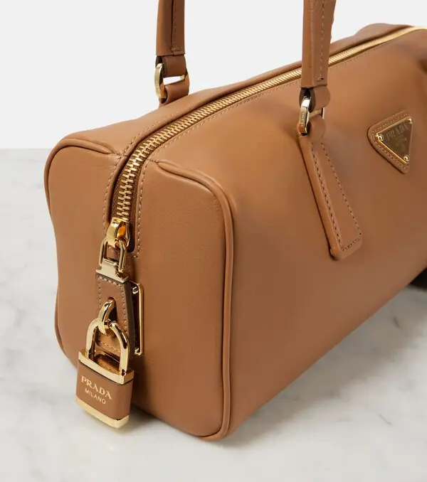 Prada Leather Shoulder Bag - Brown