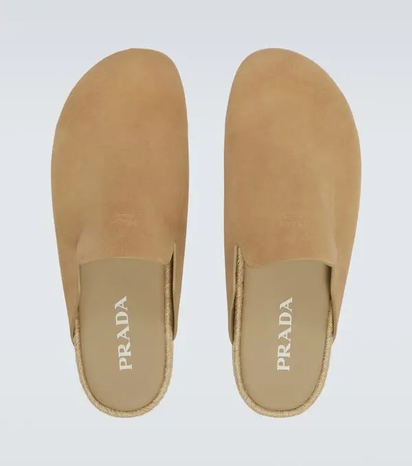 Prada Suede Clogs