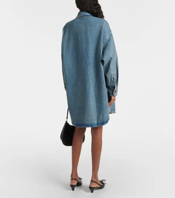 Prada Oversized Denim Shirt Dress
