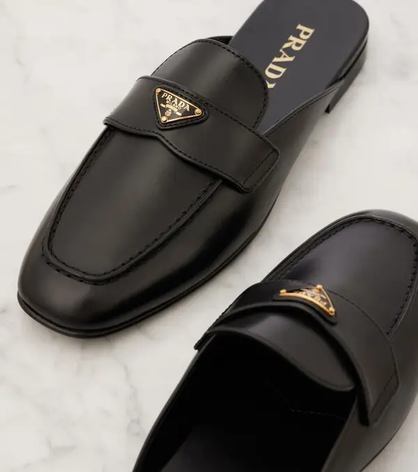 Prada Leather Mules