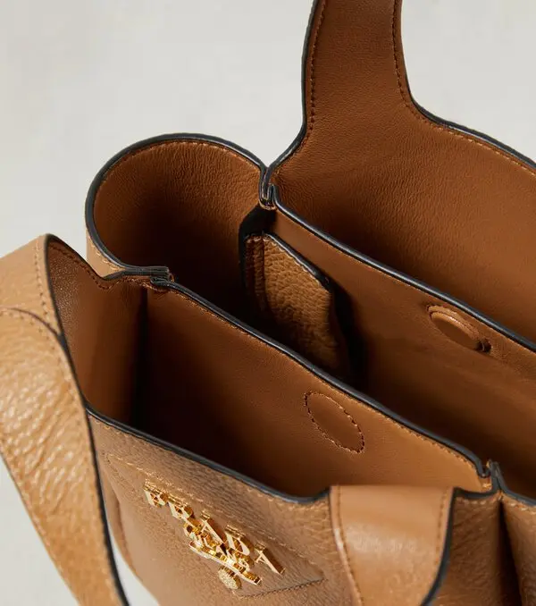 バッグ PRADA leather mini hand bag brown Prada Leather Mini Handbag - Brown | Editorialist