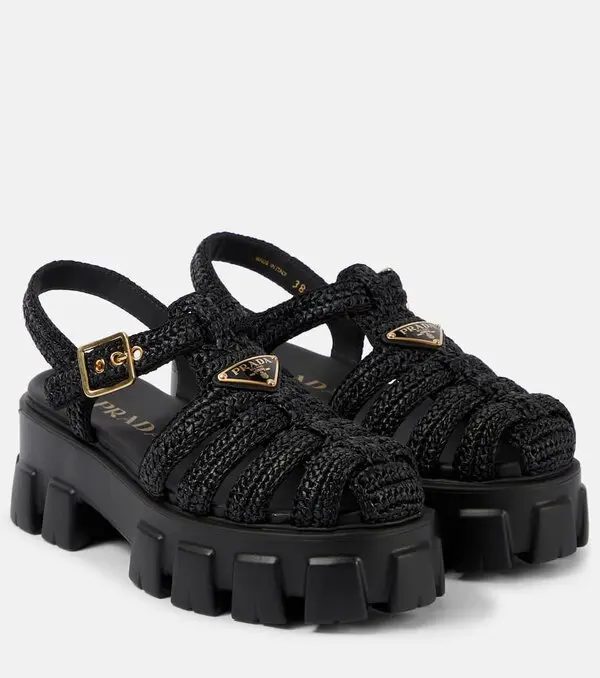 Prada Monolith Platform Sandals
