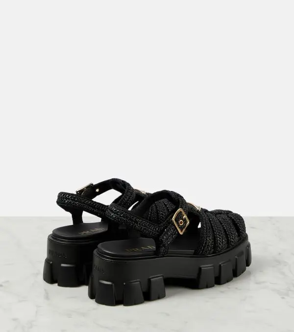Prada Monolith Platform Sandals