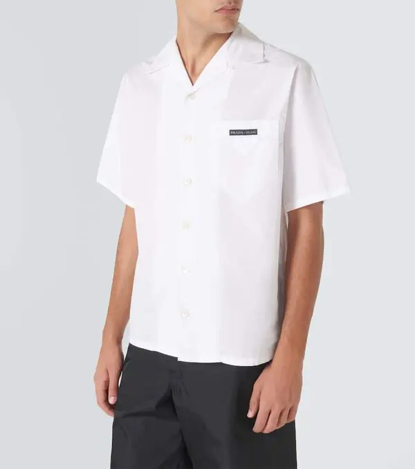Prada Cotton Poplin Bowling Shirt
