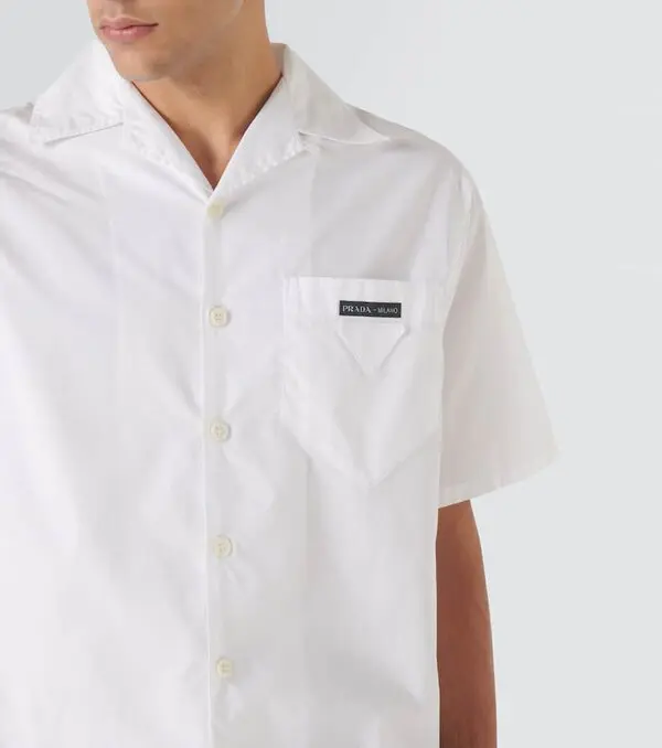 Prada Cotton Poplin Bowling Shirt