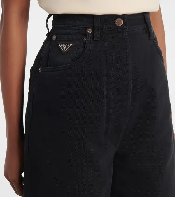 Prada High-rise Wide-leg Jeans