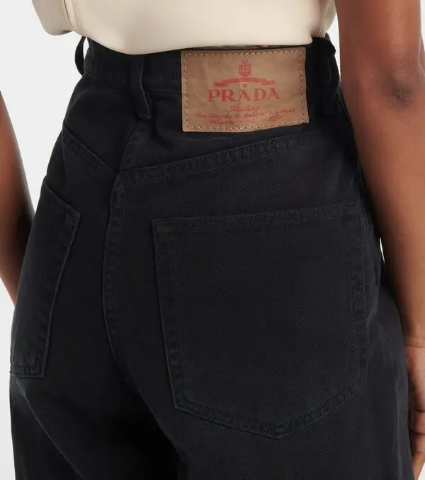 Prada High-rise Wide-leg Jeans