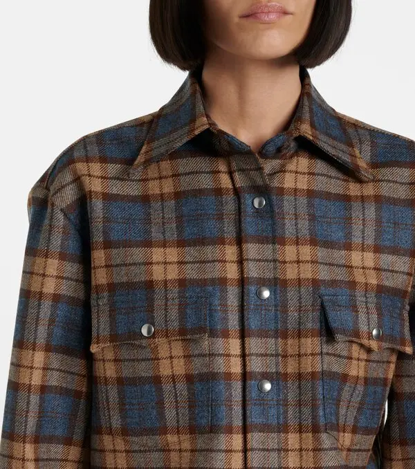Prada Gingham Wool Shirt