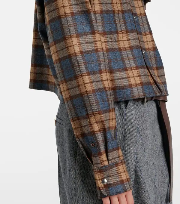 Prada Gingham Wool Shirt