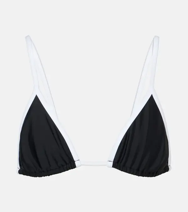 Jade Swim Via Bikini Top - Black